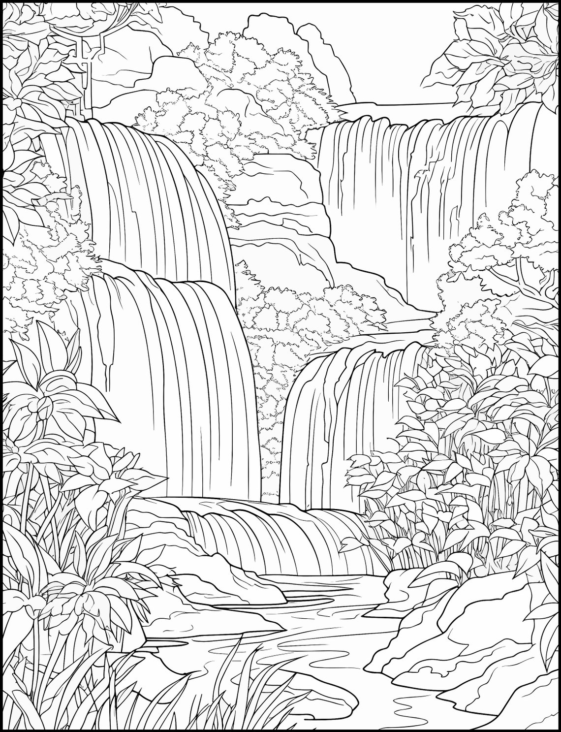 Anxiety Relief Coloring Pages Adult Graphic, Printable Coloring Book ...