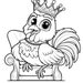 Crazy Chicken Funny, Coloring Book, Printable Coloring Book, Coloring ...