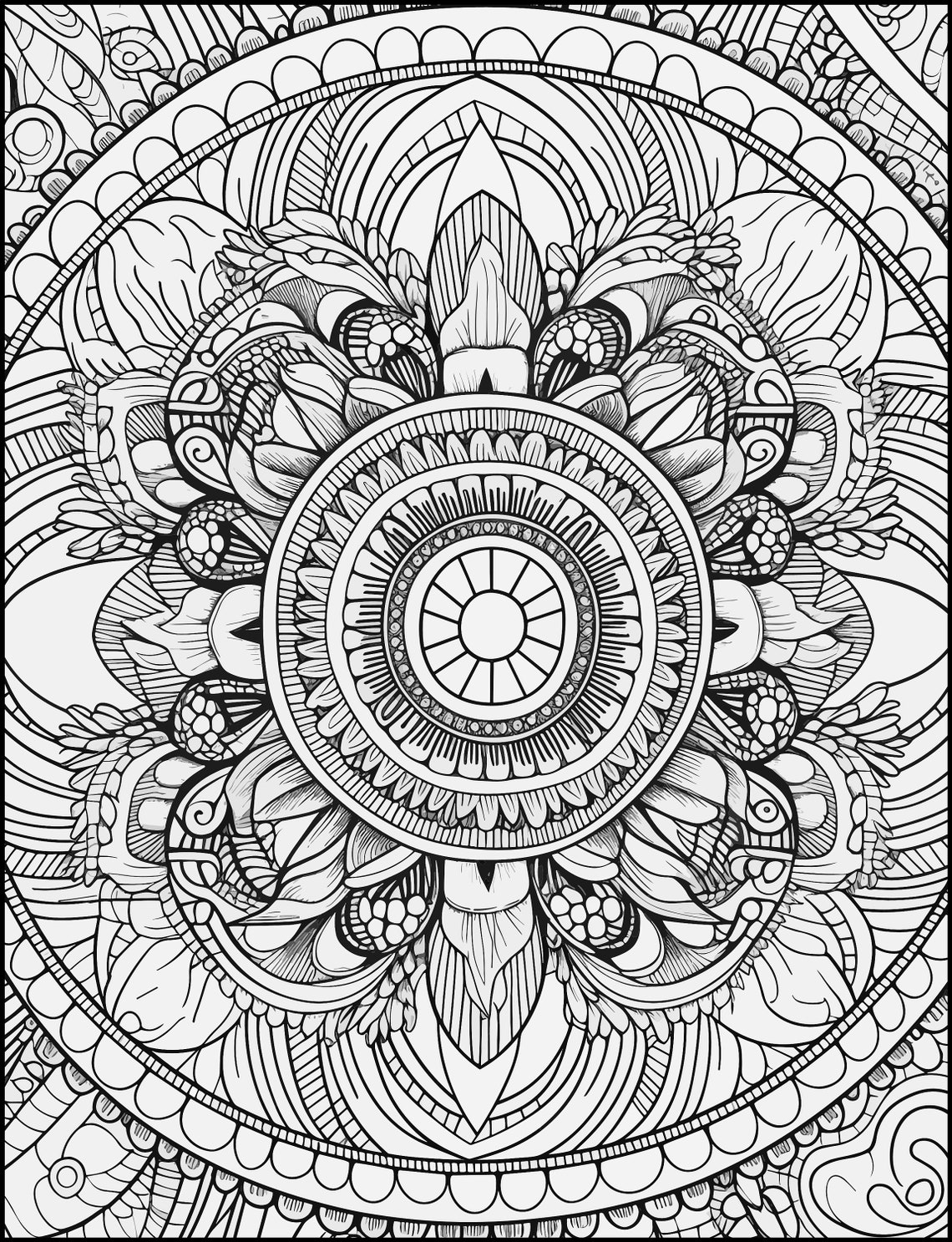 Anxiety Relief Coloring Pages Adult Graphic, Printable Coloring Book ...