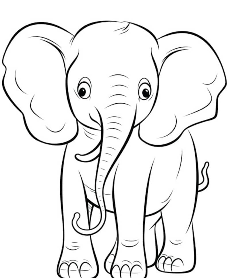 Wild Animal Coloring Pages for Kids, Coloring Book, Printable Coloring ...