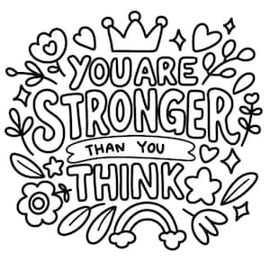 Motivational Quotes Coloring Pages, 10 Printable Pages, Instant ...