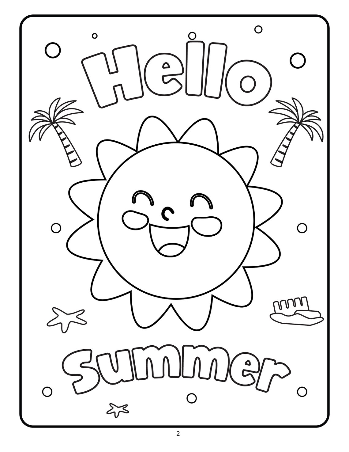 Summer Activity, Coloring Book, Printable Coloring Book, Coloring Pages ...