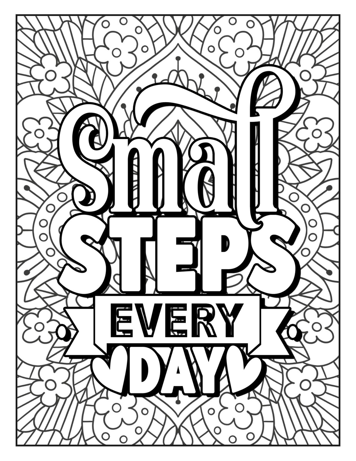 Motivational Quotes Coloring Pages, 15 Pages, Printable Coloring Book ...