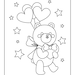 Happy Valentines Day Coloring Pages, Printable Coloring Book, Princess ...