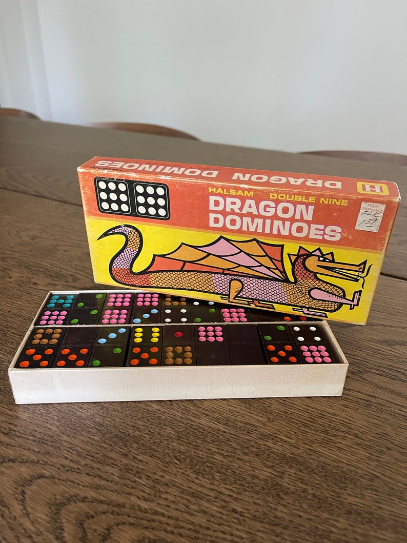 Vintage Dragon Dominoes 1970 - Etsy
