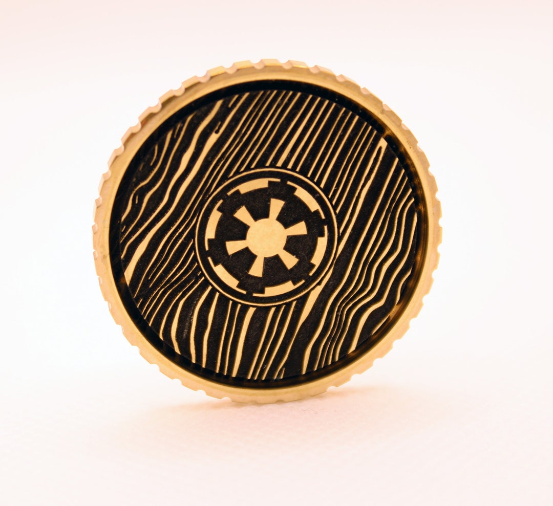 Brass Beskar Coin 32 X 3mm Laser Engraved, the Mandalorian - Etsy UK