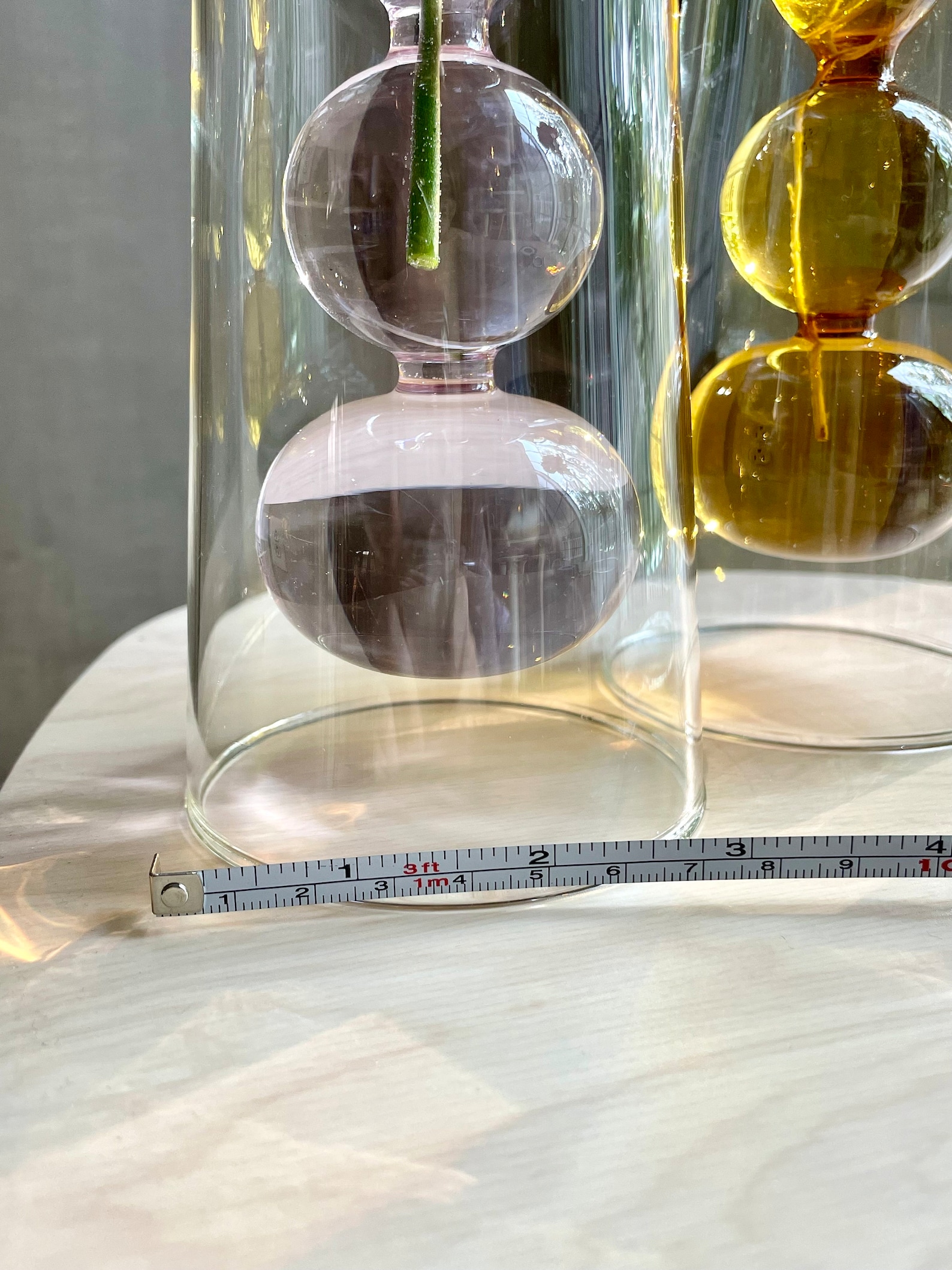 Glass Bubble Vase | Double Walled Glass | Hydroponic Vase | Avocado ...