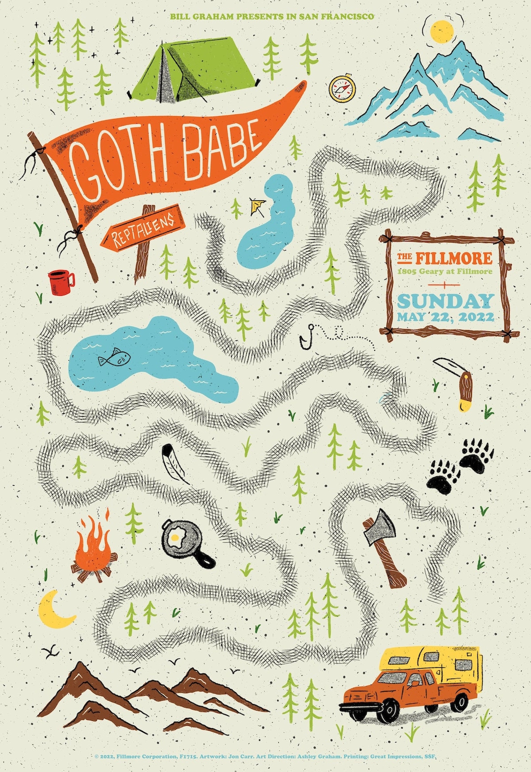 Goth Babe Fillmore Poster - Etsy