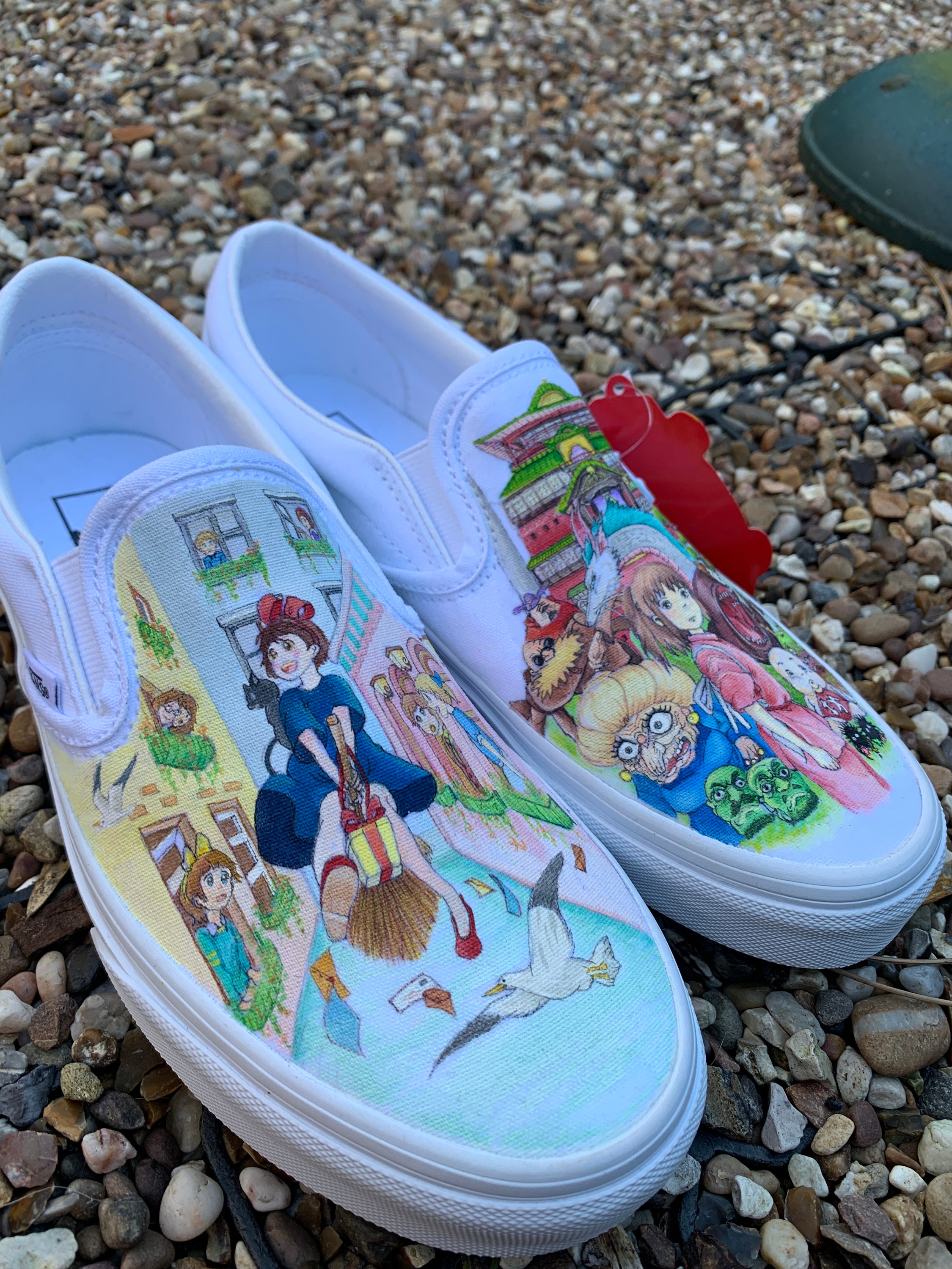 Custom Hand-painted Vans | Anime, Horror, Gaming & Pop Culture Trainers ...