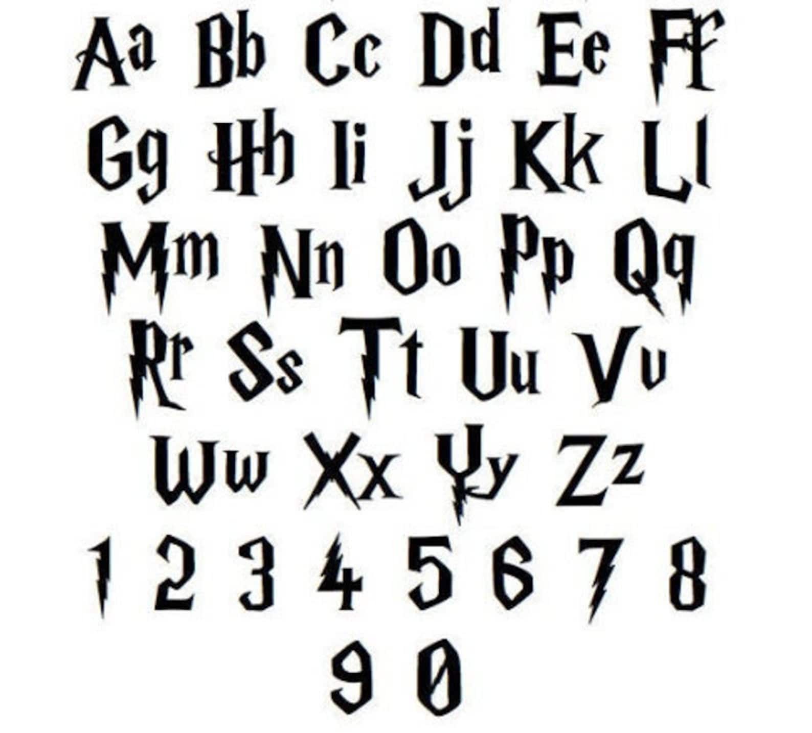 Free Harry Potter Font Horbudget