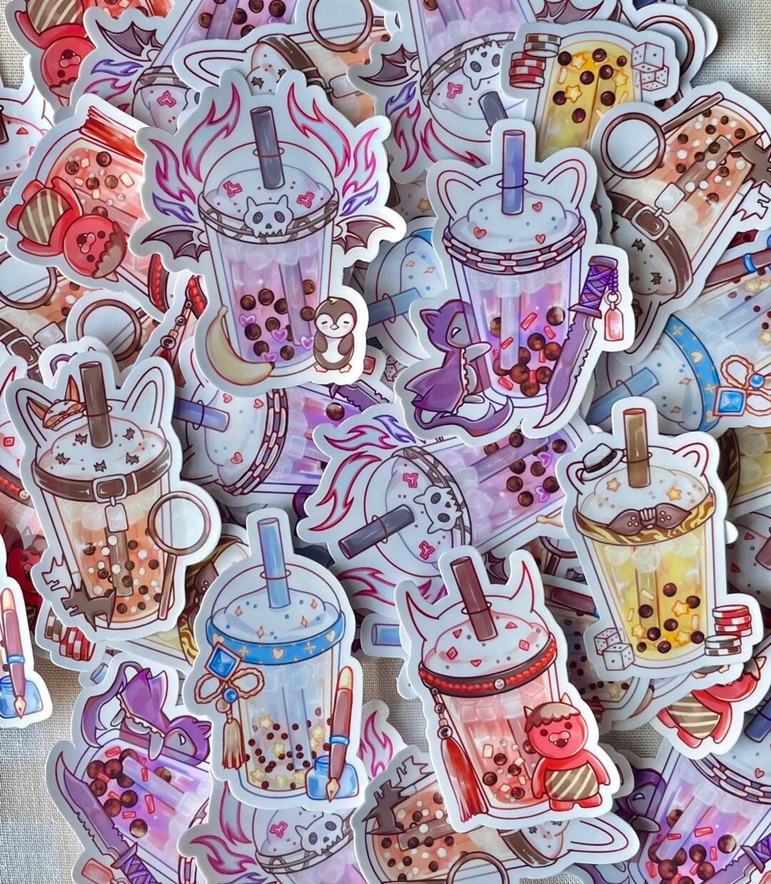 Boba Vtuber Shoto Nijisanji EN Luxiem Vinyl Glossy Stickers - Etsy