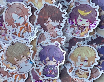 Boba Vtuber Shoto Nijisanji EN Luxiem Vinyl Glossy Stickers - Etsy