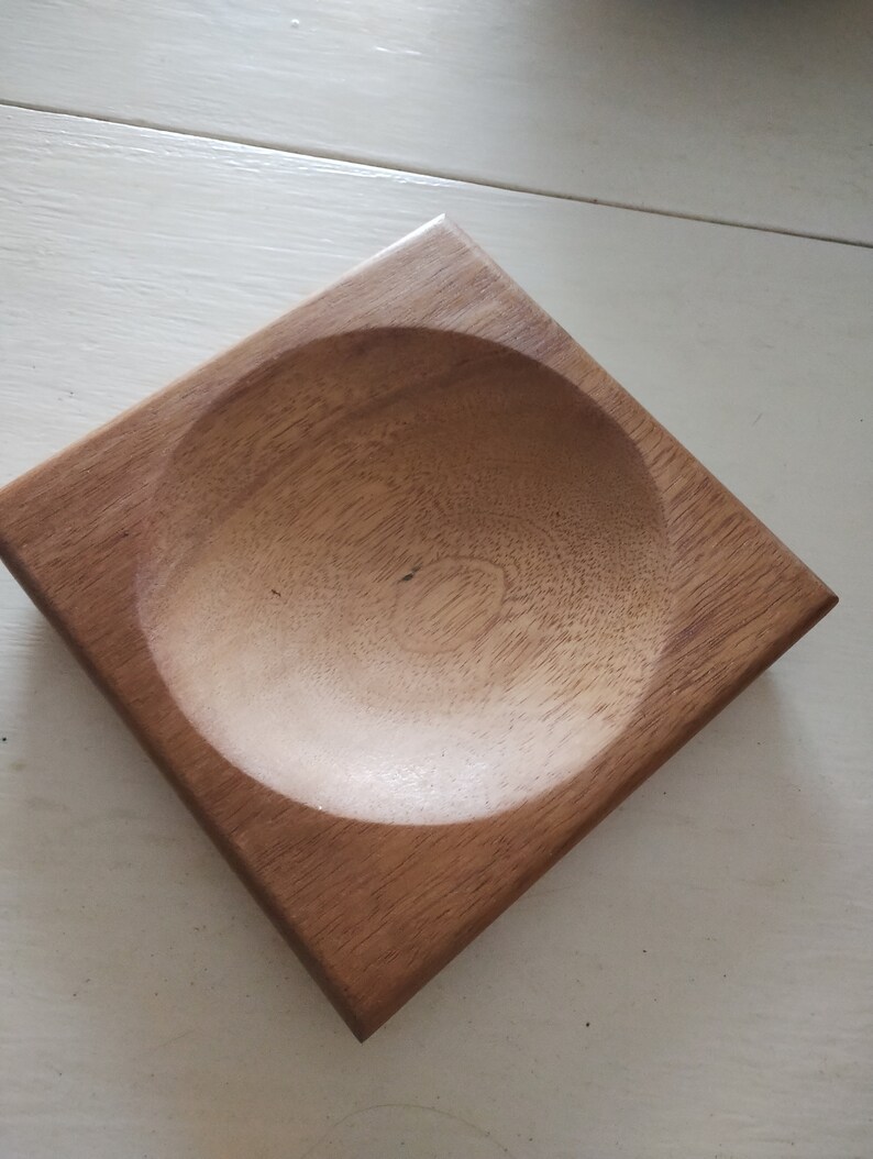 Handmade Wooden Shallow Dish Style 1 - Etsy UK