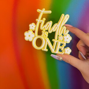 Daisy Double Layer Acrylic Charm Acrylic Charm Cake Charm Flower 10cm 4 ...