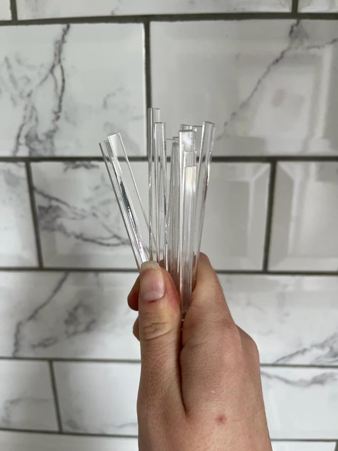 Clear Acrylic Sticks Cake Toppers Blanks Acrylic Rods - Etsy UK