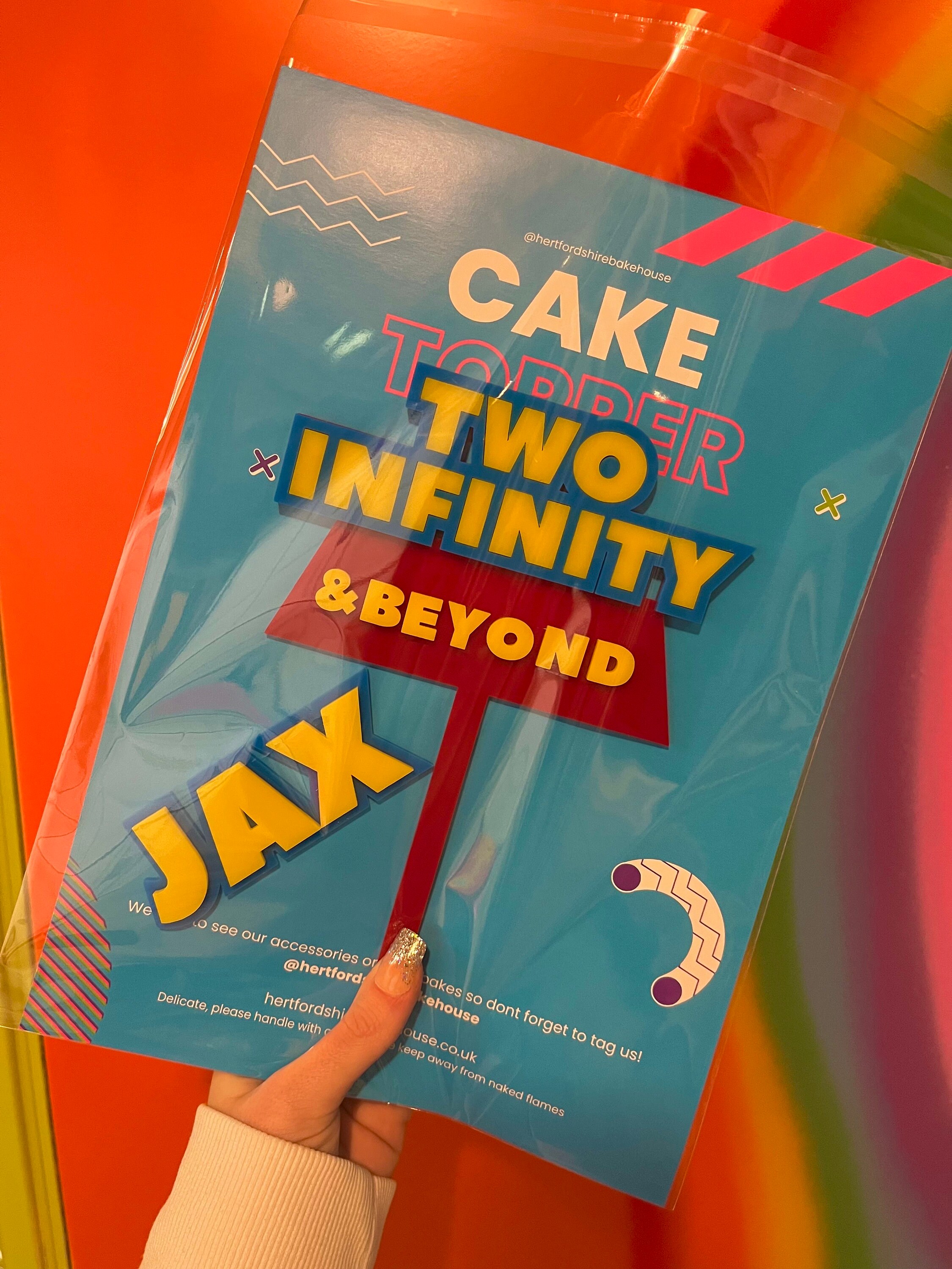 Two Infinity and Beyond Cake Topper Acrylic Cake Topper - Etsy