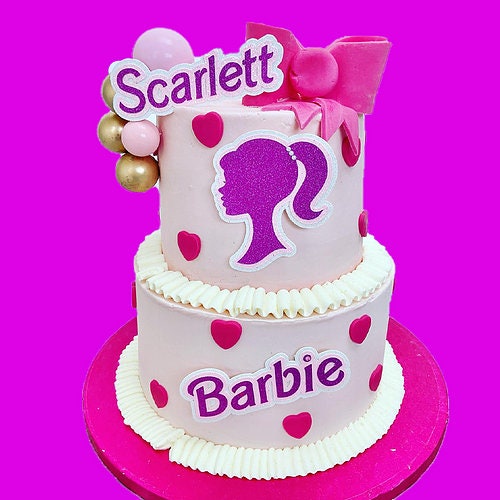Barbie Cake Topper Set | Etsy