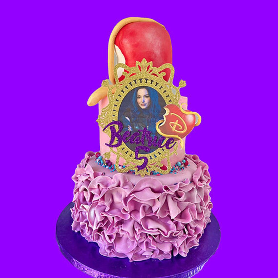 Descendants Frame Cake Topper - Etsy UK