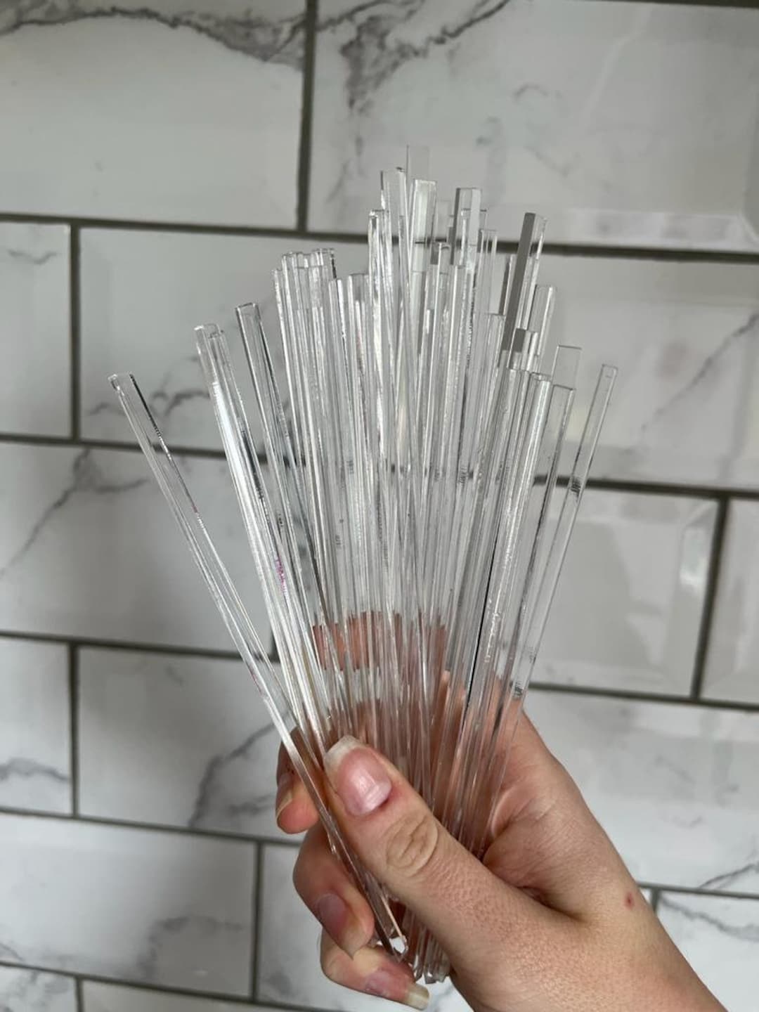 Clear Acrylic Sticks Cake Toppers Blanks Acrylic Rods Bulk Wholesale ...