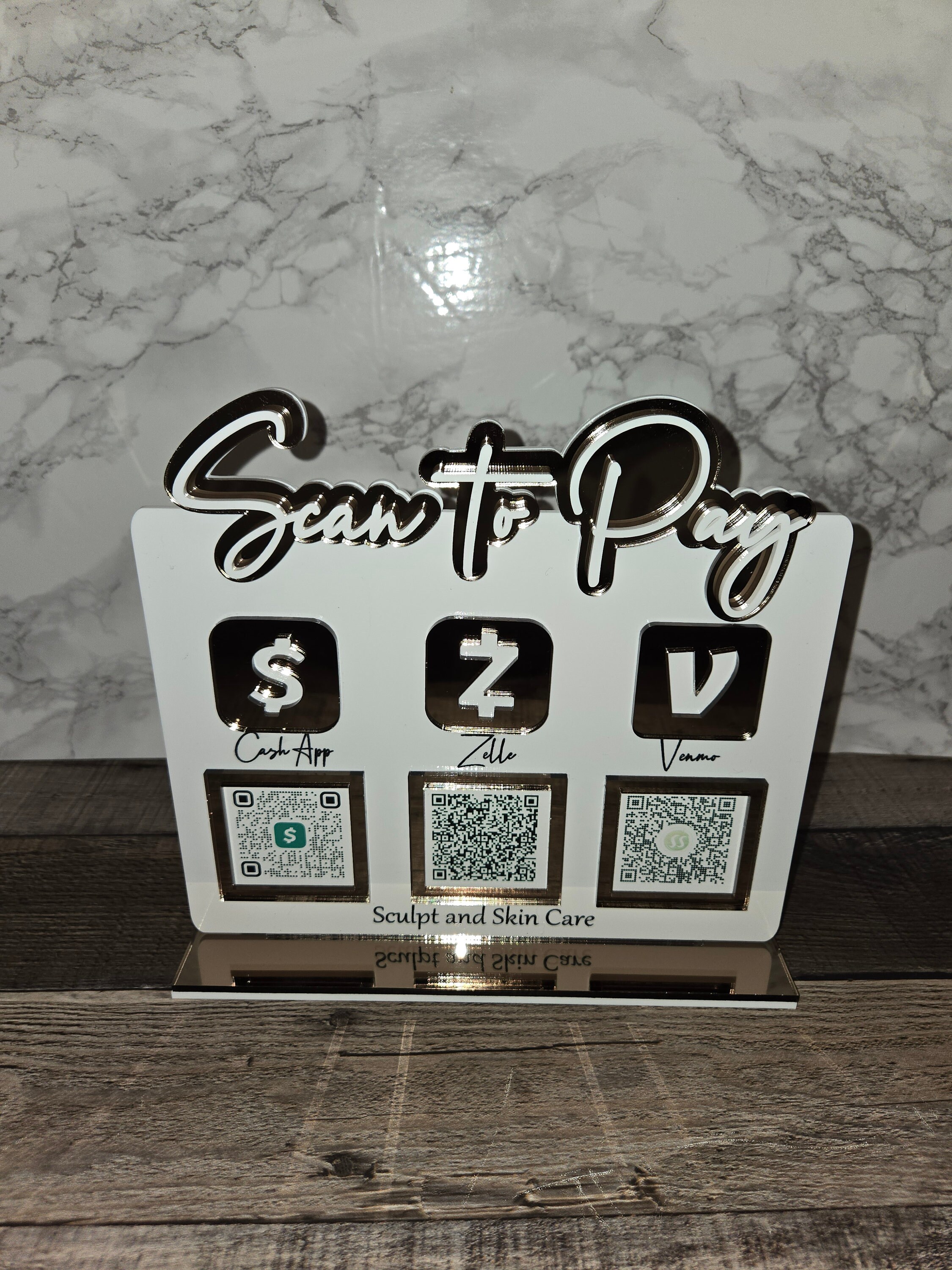 Scan to Pay Acrylic Sign - Etsy