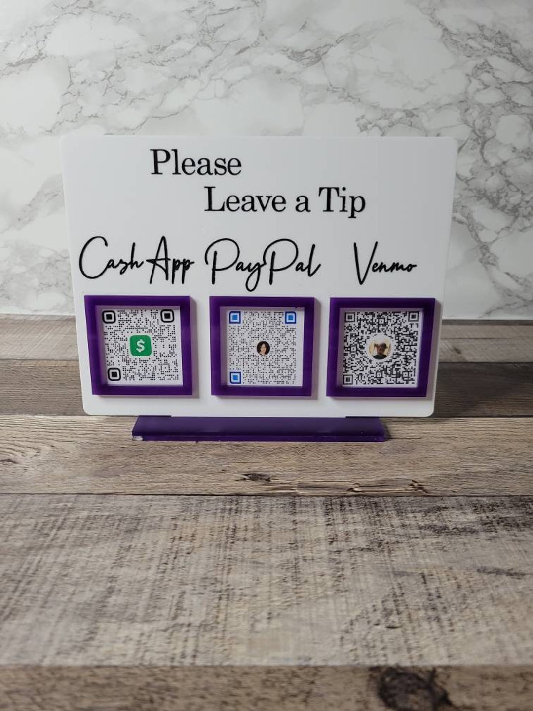Please Leave a Tip Acrylic Sign - Etsy