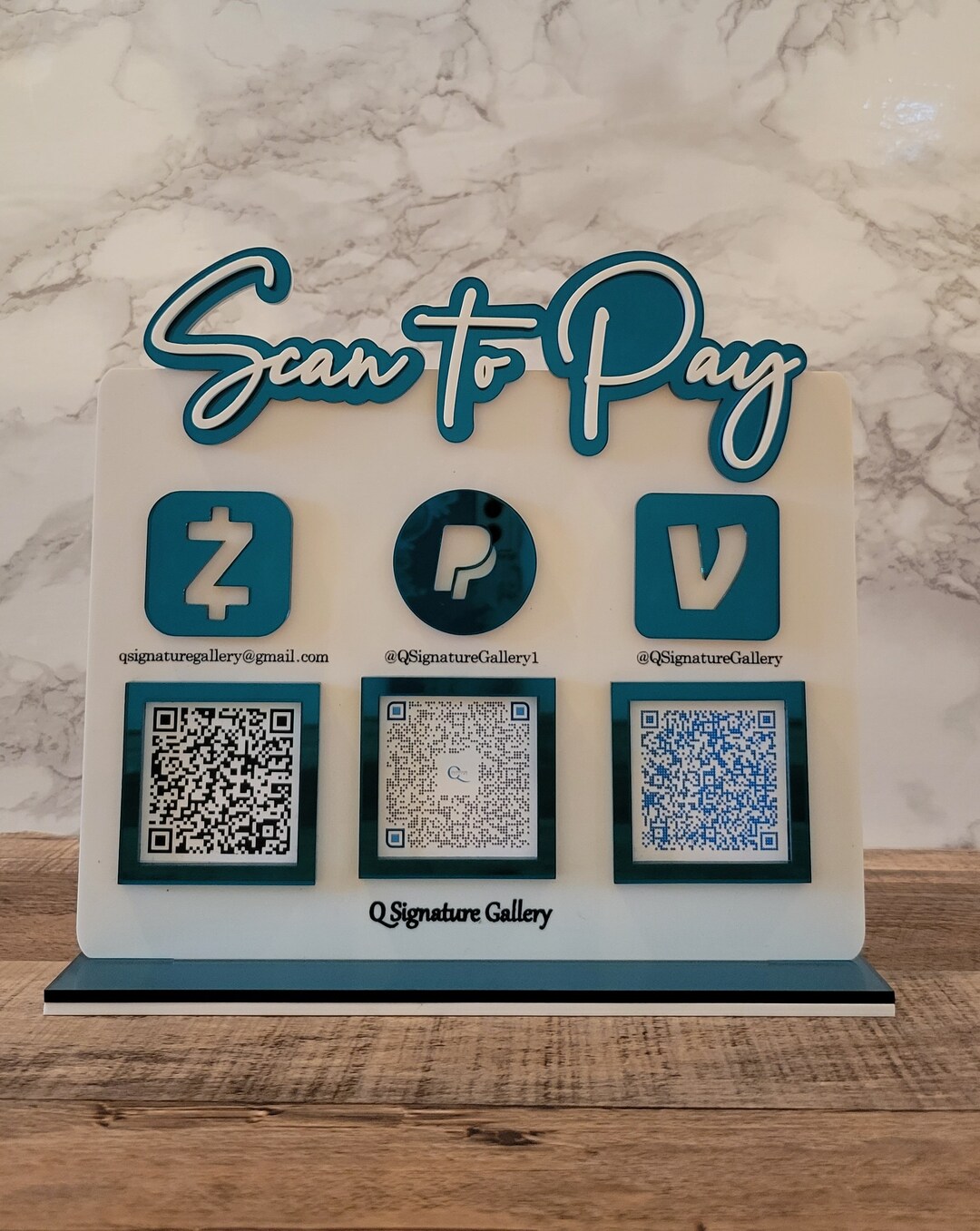 Scan to Pay Acrylic Sign - Etsy