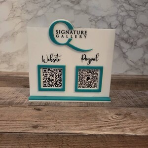 QR Code Sign With Logo - Etsy