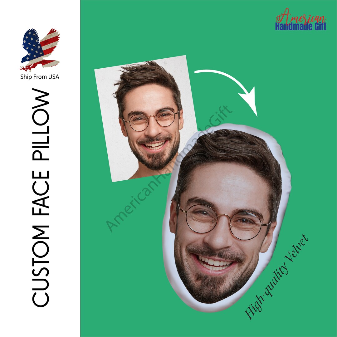 Customized Smush Face Pillow (your Kids, or Husbands, or Wifes or Pets ...