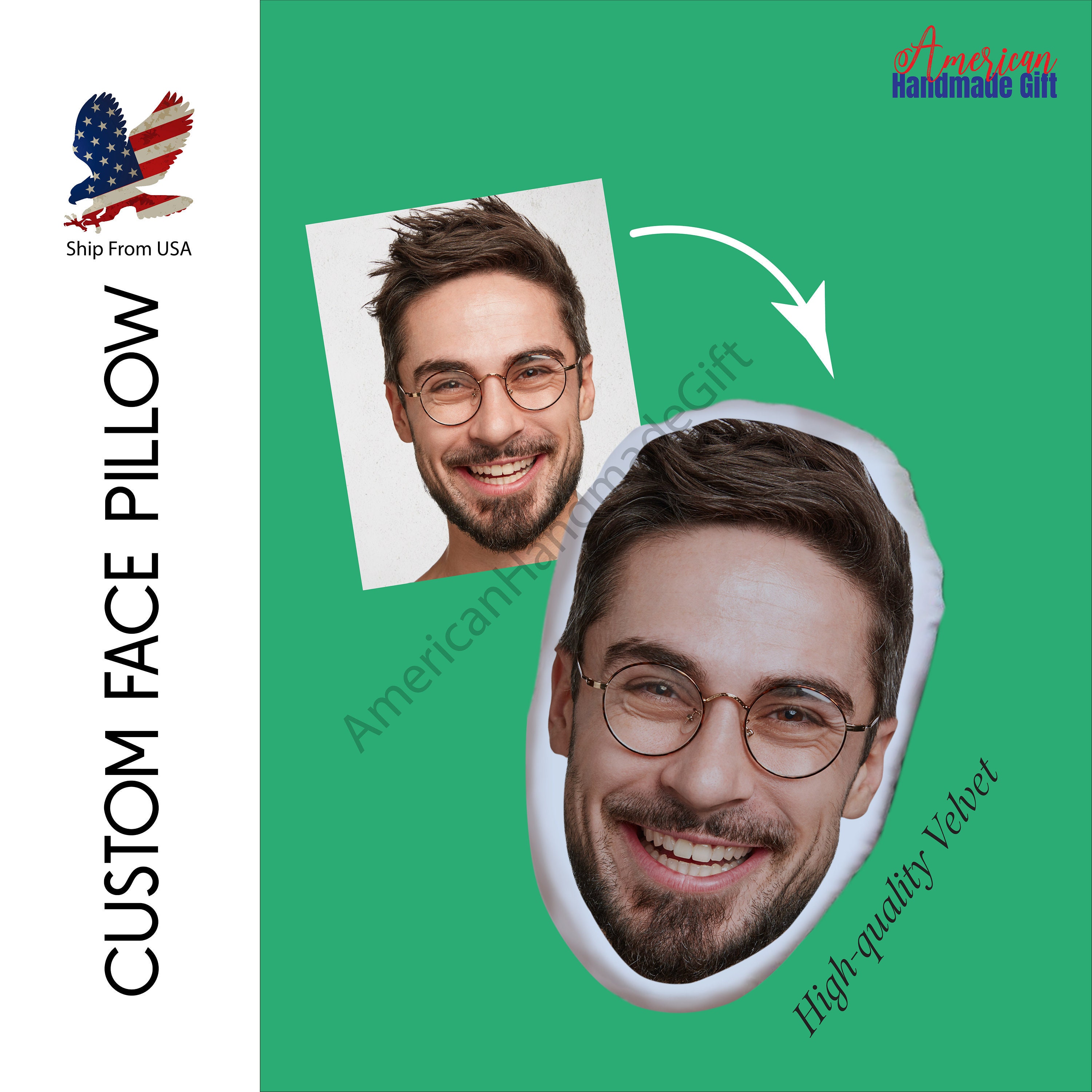 Customized Smush Face Pillow your Kids or Husbands or Wifes - Etsy