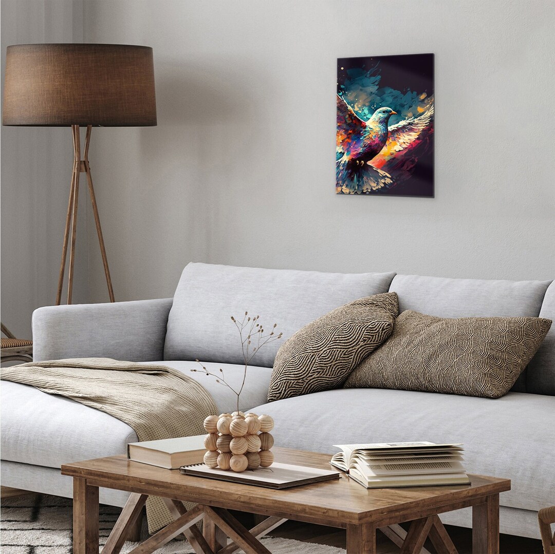 Holy Spirit Dove, Christian Wall Decor, Christian Glass Painting ...