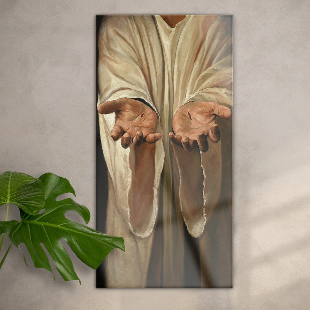 Christ's Wounds Stigmata, Religious Icon Art, Religious Glass Painting ...