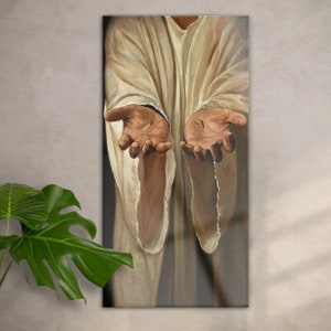 Christ's Wounds Stigmata, Religious Icon Art, Religious Glass Painting ...