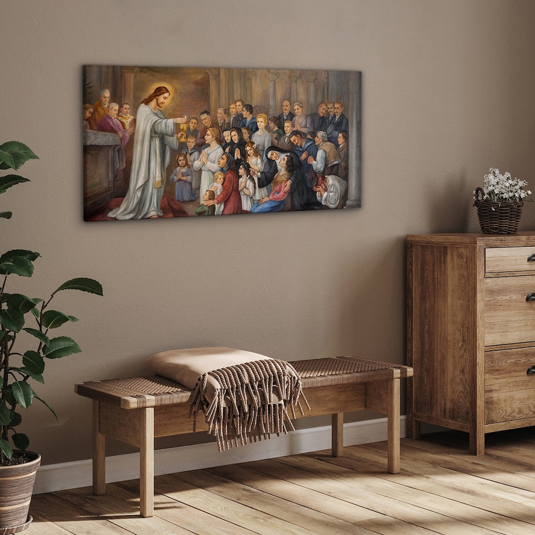 Eucharist, Christian Wall Decoration, Christian Canvas Wall Art ...