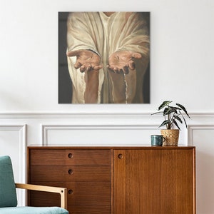 Christ's Wounds Stigmata, Religious Icon Art, Religious Glass Painting ...