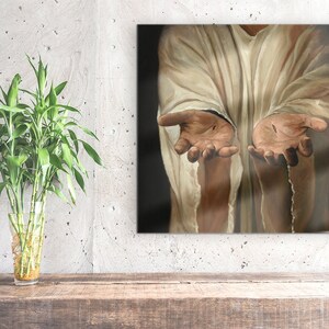 Christ's Wounds Stigmata, Religious Icon Art, Religious Glass Painting ...