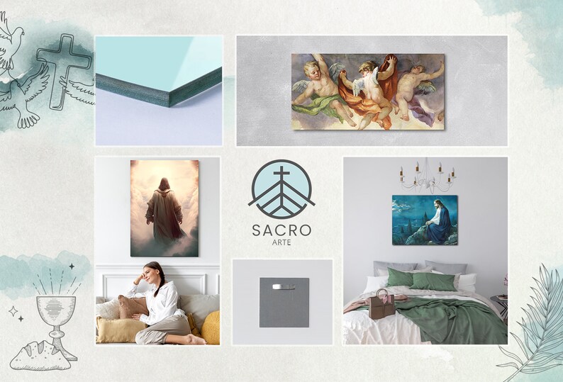 Jesus the Good Shepherd Line Art Christian Wall Art, Black and White ...