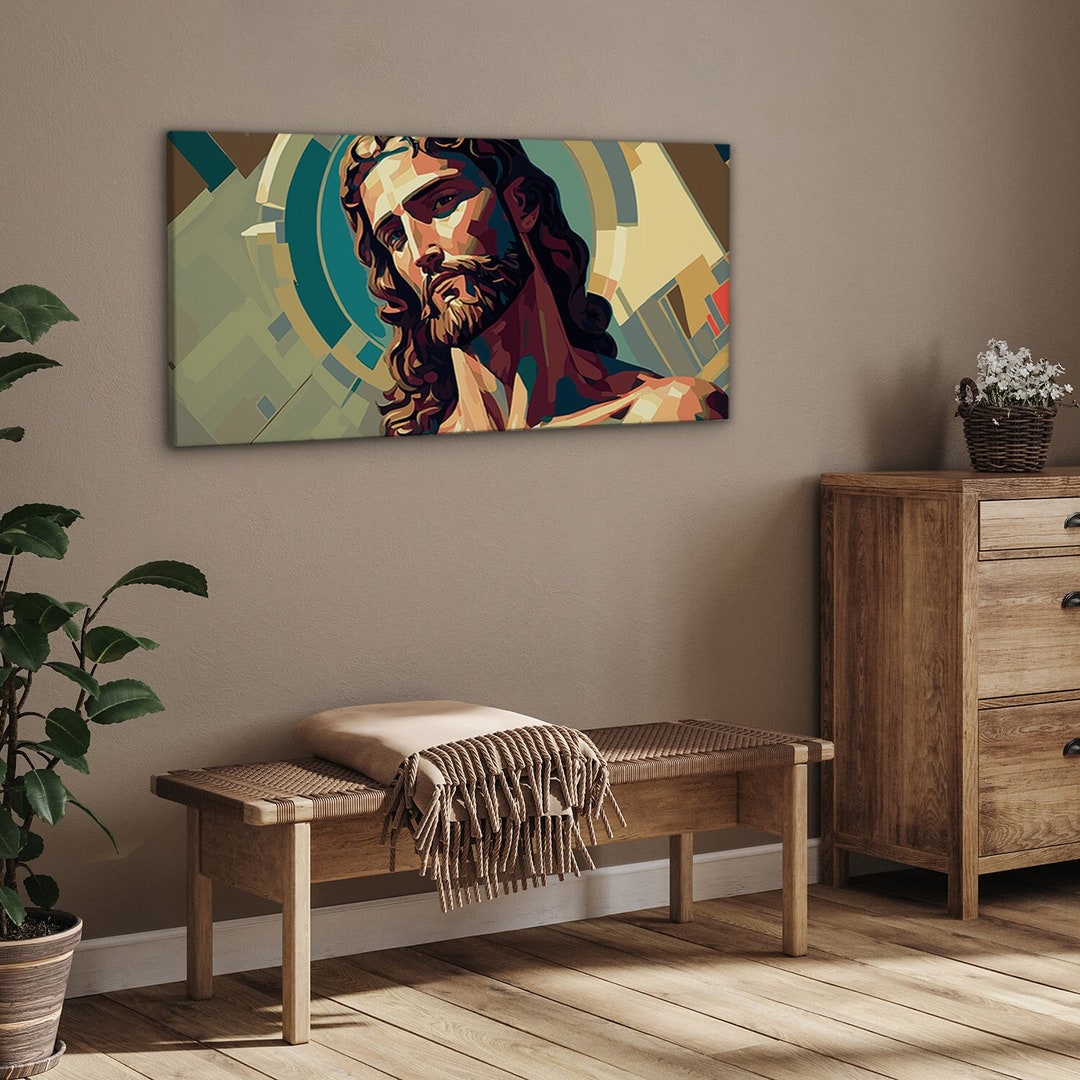 Jesus Christ, Christian Wall Decoration, Christian Canvas Wall Art ...