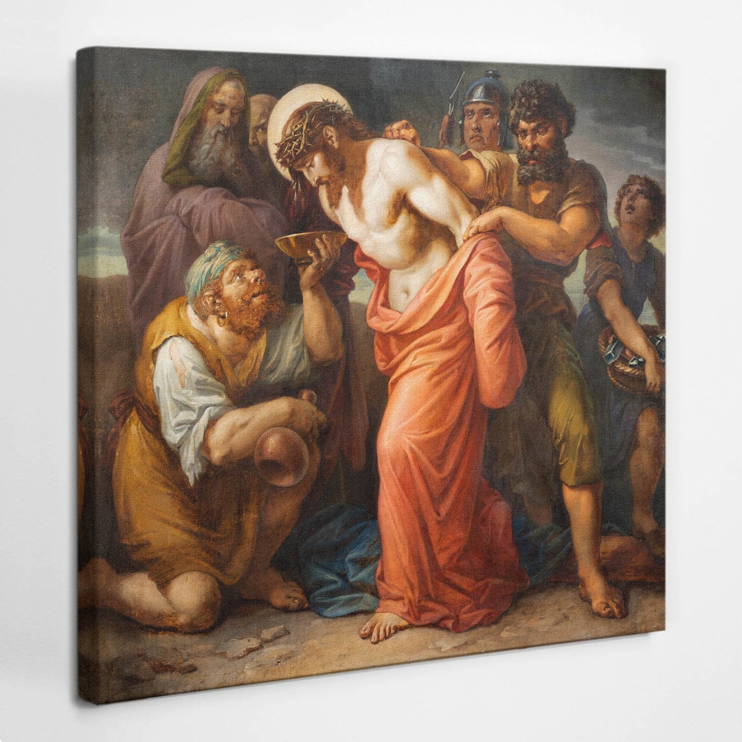 Jesus Stripped of His Clothes Christian Wall Decoration, Brown ...