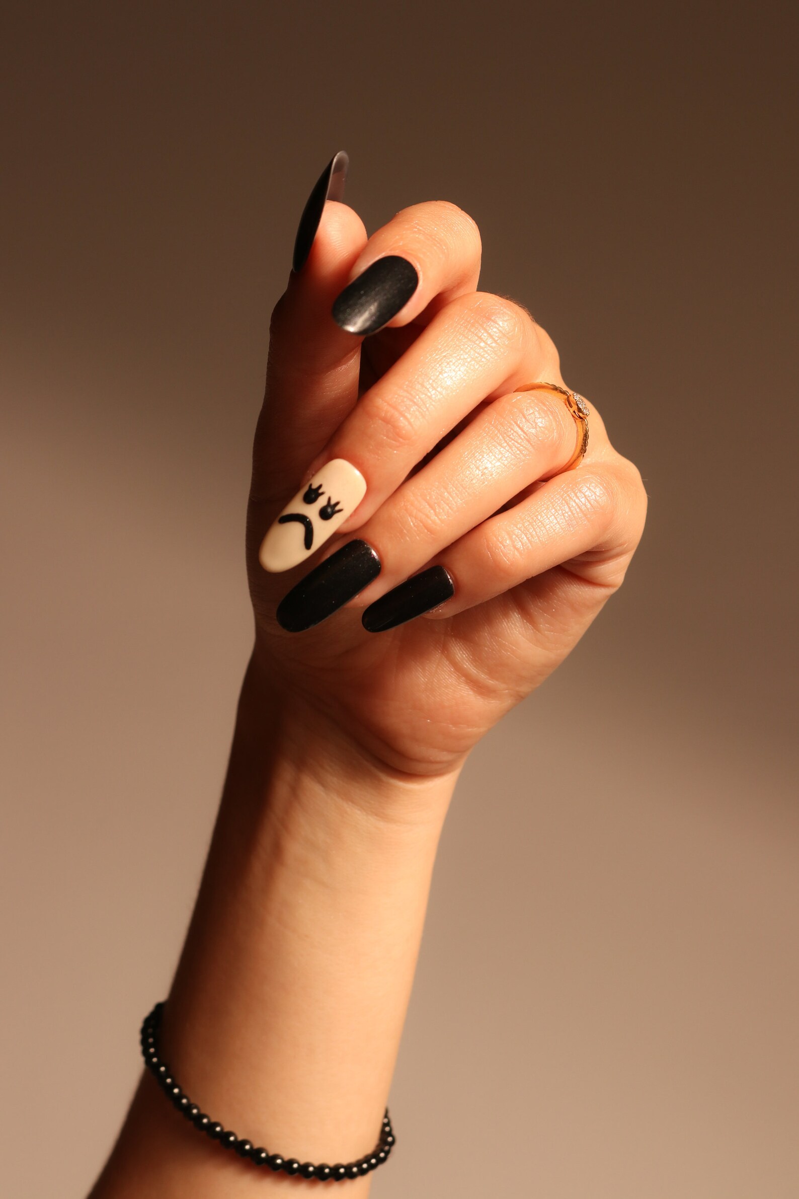 Sad Girl Nails Editorial Nails Press on Nails Everyday Nails Photoshoot ...