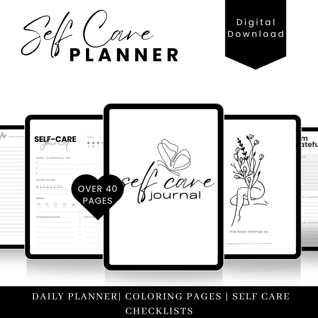 Self Care Planner, Printable Planner, Personal Planner, Daily Weekly ...
