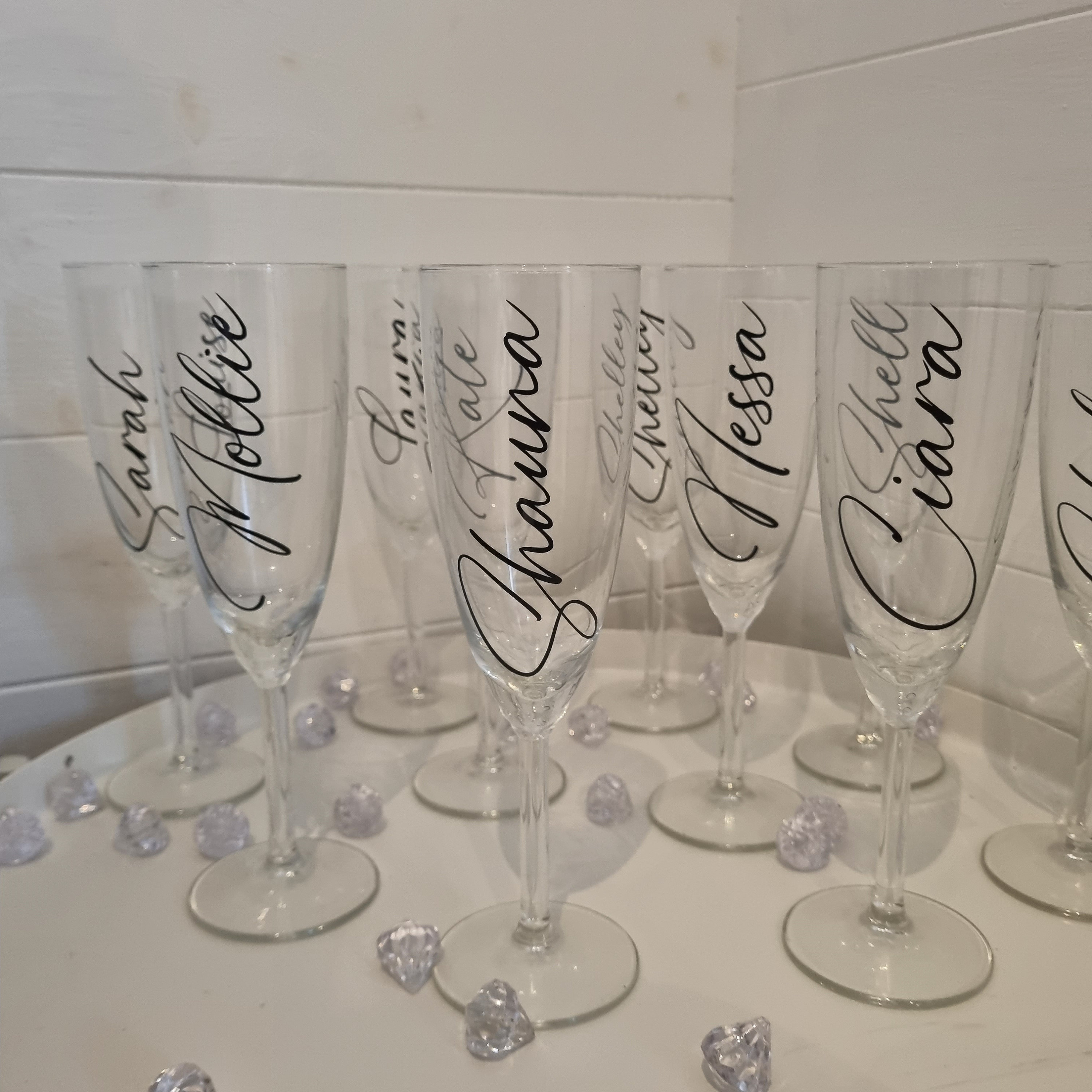 Personalised Prosecco Bridal Party Glass - Etsy