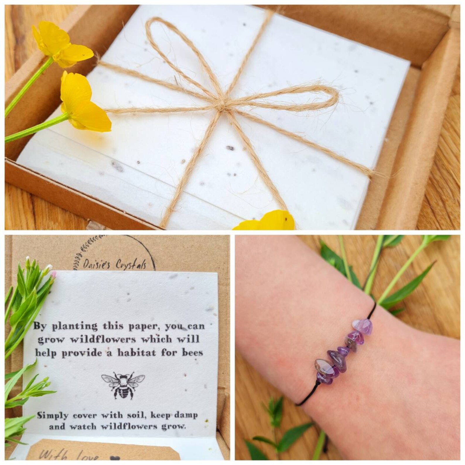 Minimalist Crystal Tumblestone Chip Bead Bracelet / Anklet - Etsy