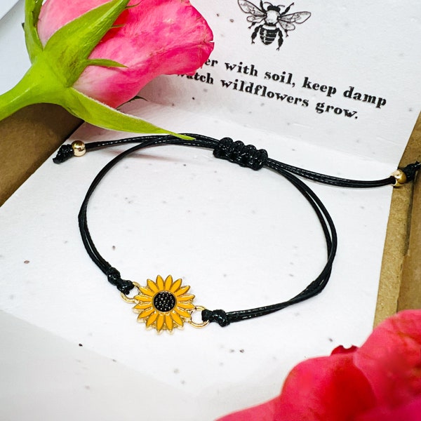 Sunflower Bracelet - Etsy