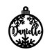 Personalized SVG, Laser Cut, Circut Files Svg Bauble Name Danielle ...