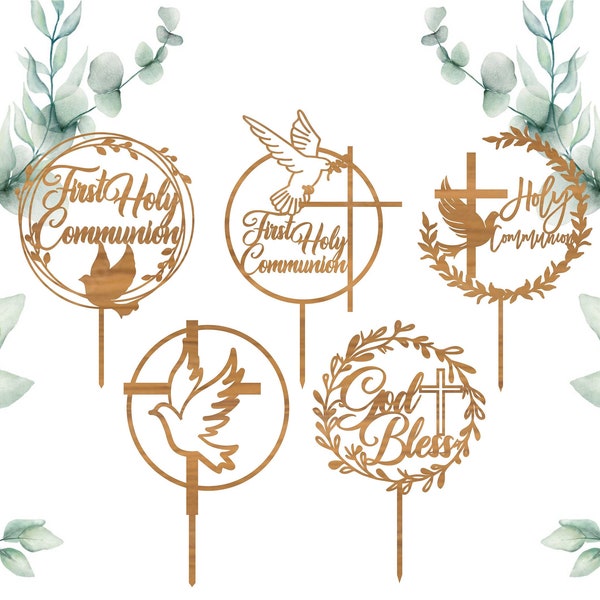 First Communion Cross Svg File - Etsy