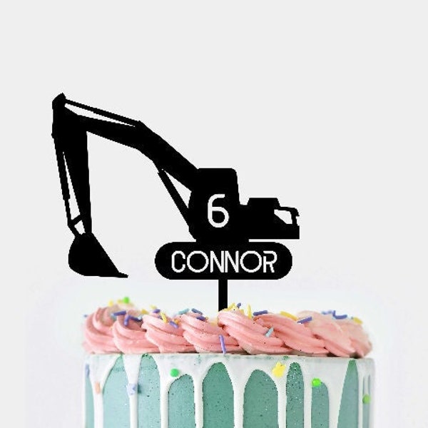 Digger Cake Topper Svg - Etsy