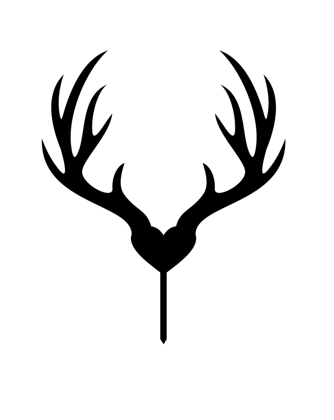 Deer Antlers Topper Frame SVG, Laser Cut File - Etsy
