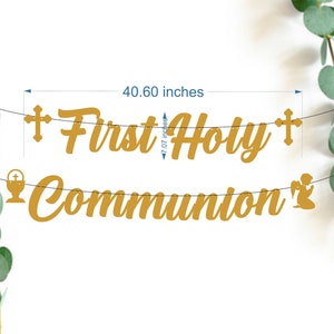 First Holy Communion Banner Svg , Banner Cut File, Communion Wall ...