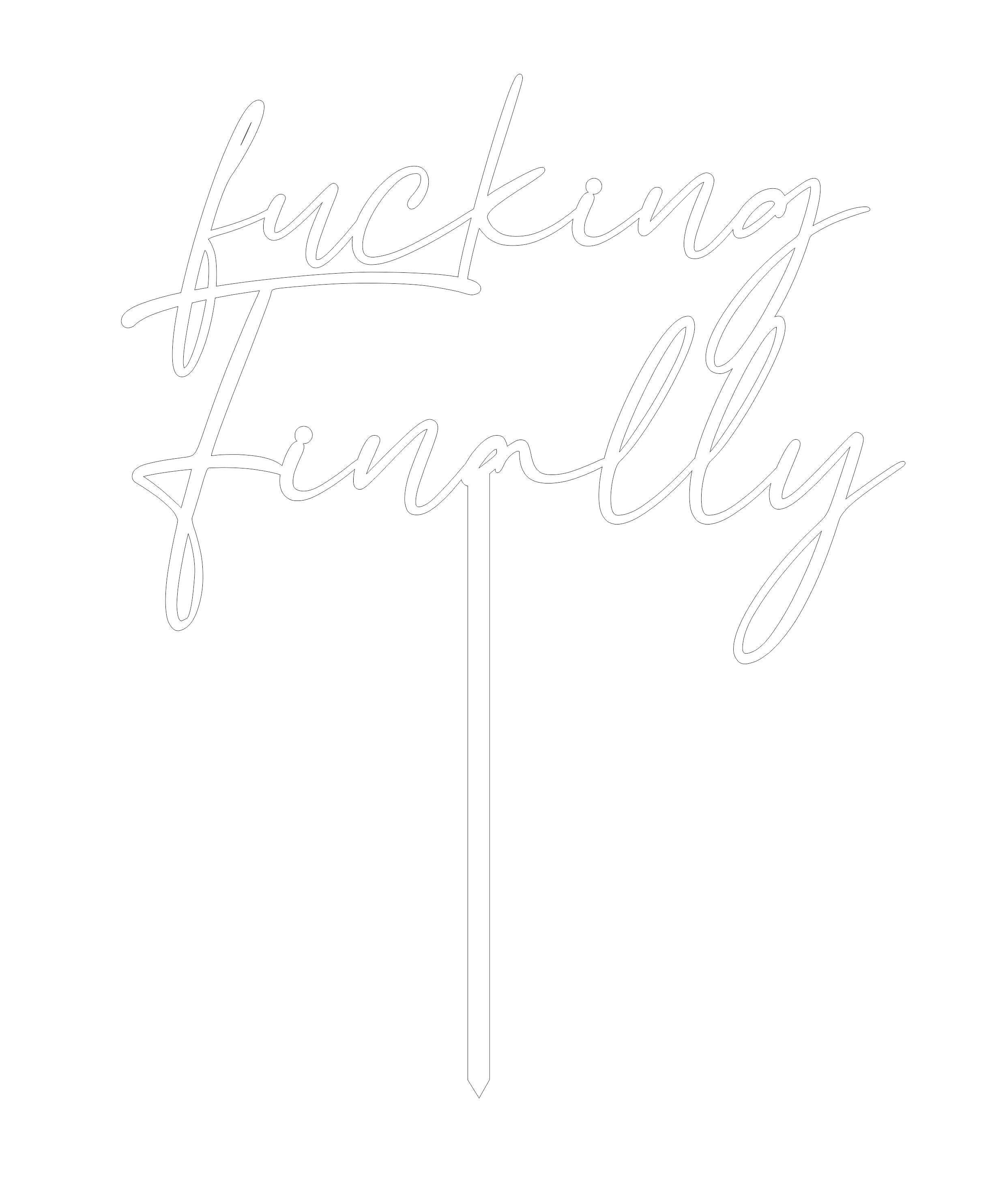 Fucking Finally Cake Topper SVG File Wedding Cake Topper - Etsy Australia