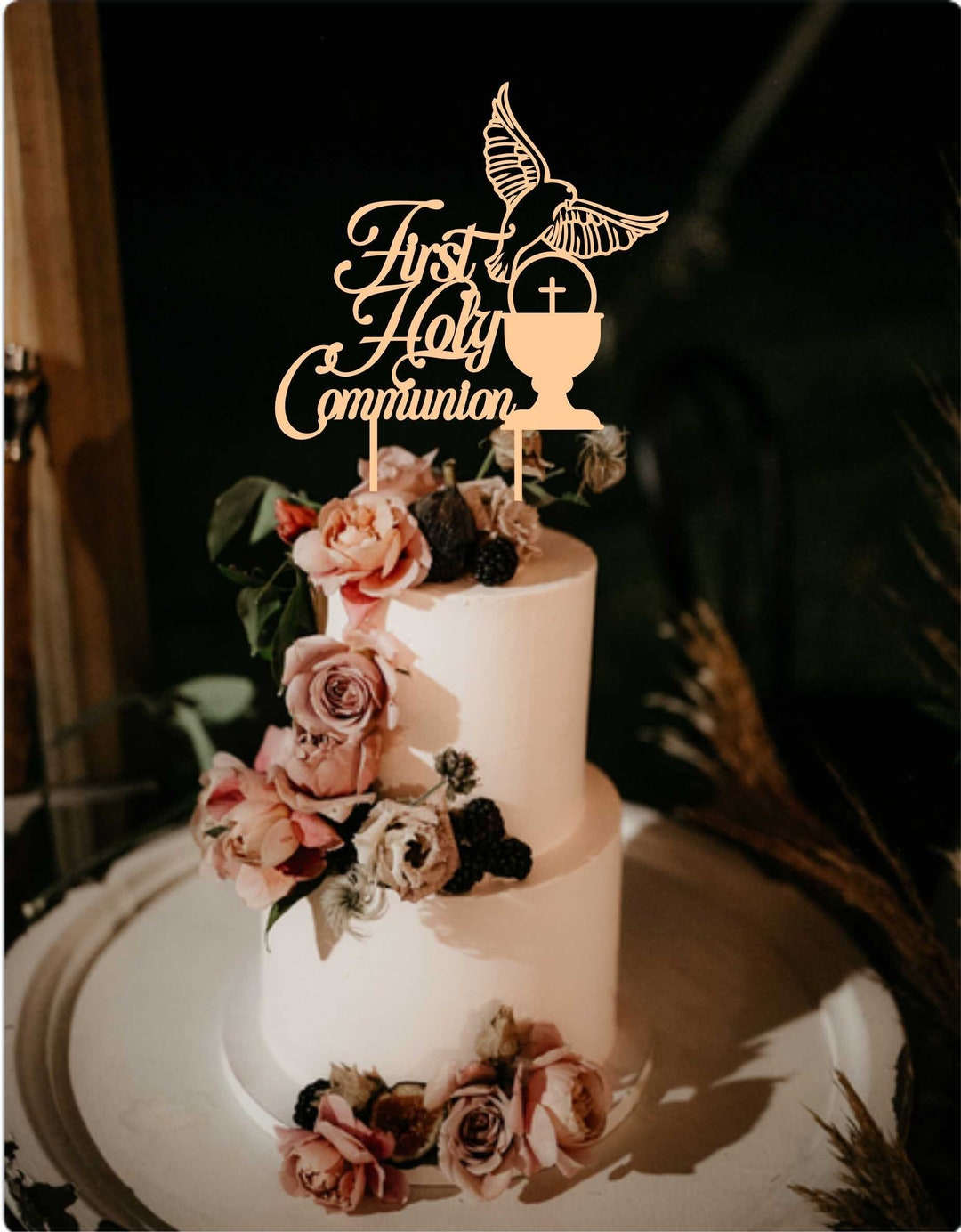 First Holy Communion SVG Topper File, Cake Topper for Communion CUT ...